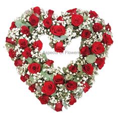 Red Rose Open Heart